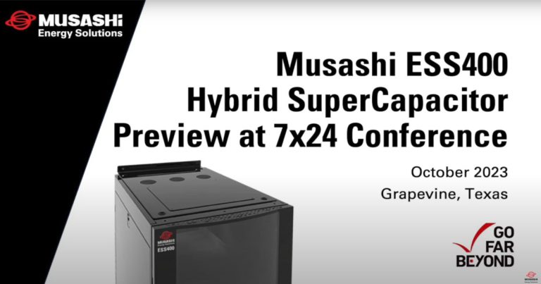 Media: Musashi Energy Solutions Hybrid SuperCapacitors (HSCs)